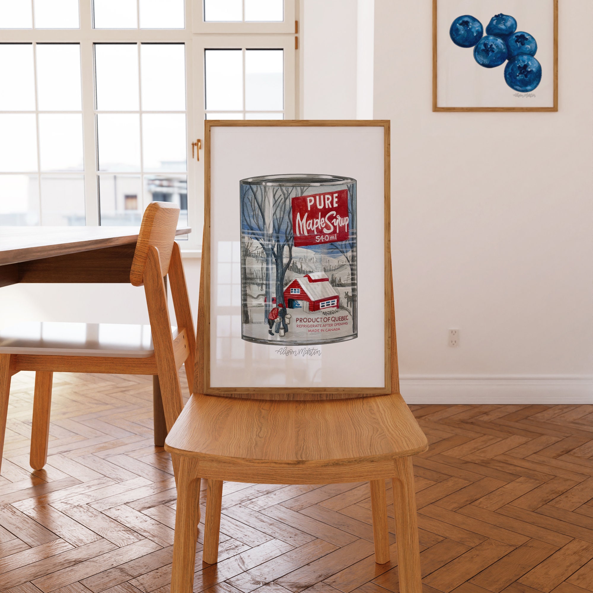 Maple Syrup Print Foodie Wall Art Kitchen Decor Canadian Vintage Maple ...