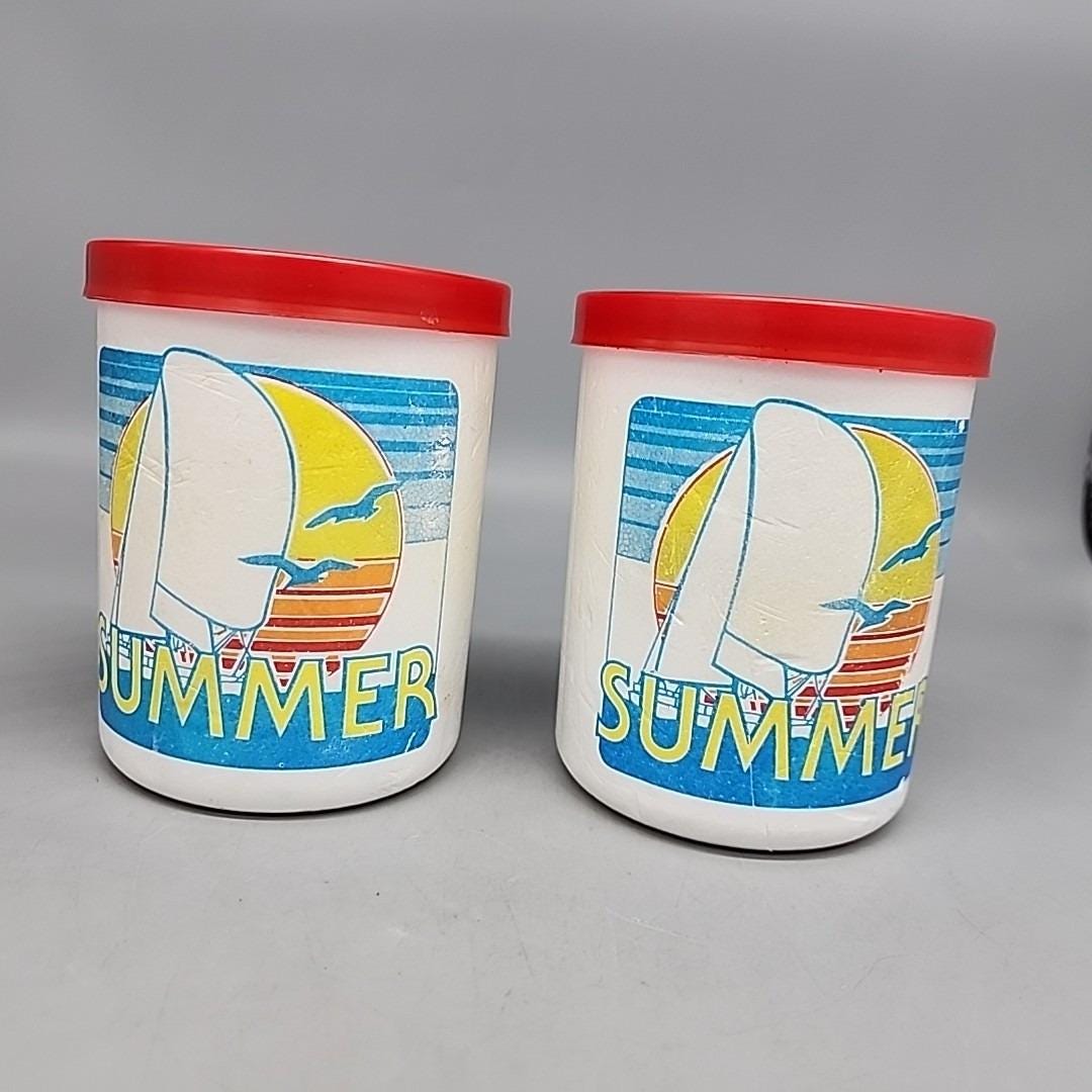 Vintage Lifoam Set of 2 Styrofoam Summer Koozie Can Cooler Sailboat - Etsy