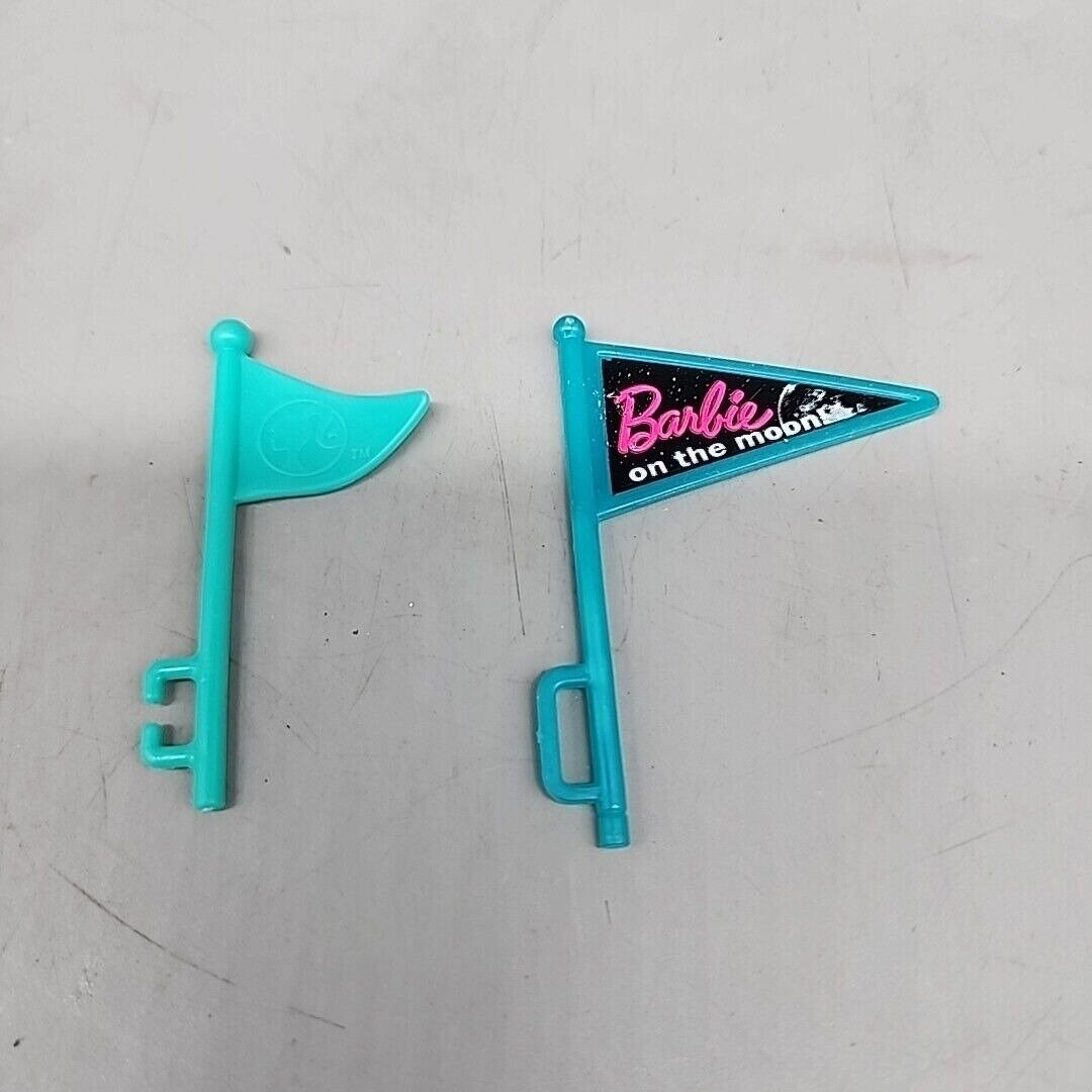 Barbie on the Moon Flag Pendant Blue Set of 2 - Etsy
