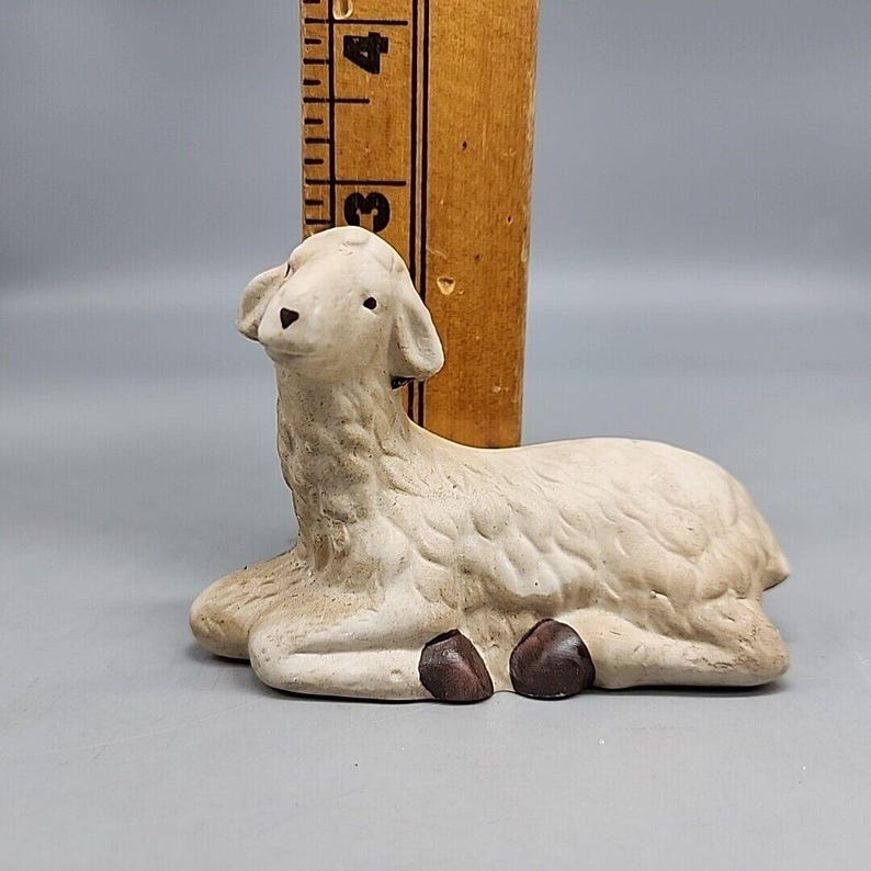 Kirkland Signature Nativity Seated Lamb Replacement White Ceramic ...