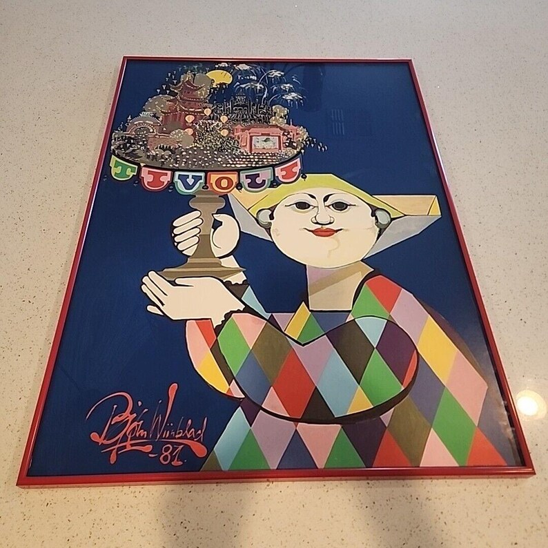1981 Tivoli Gardens Wiinblad Large Version Original Poster ...