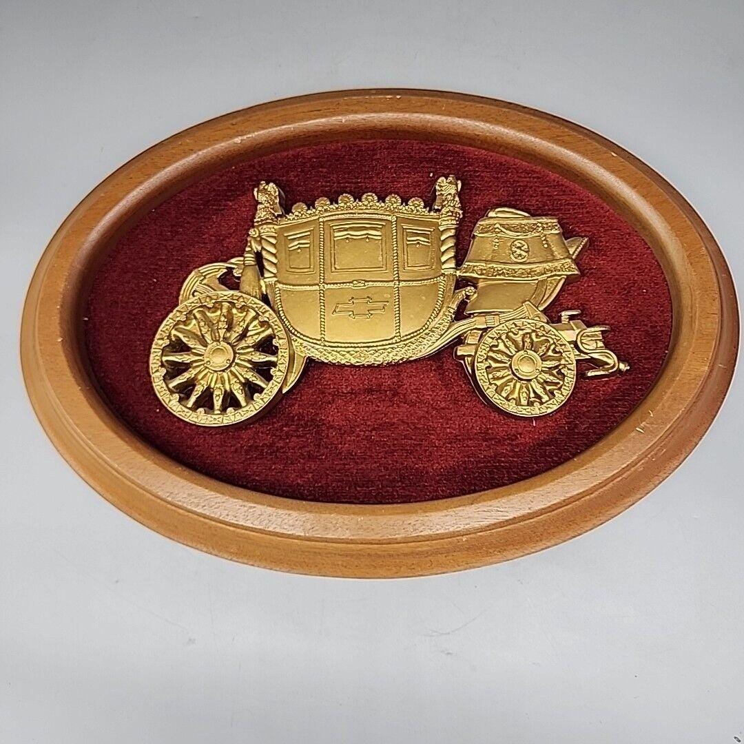 Fisher Body Coach Napoleonic Carriage 3-D Resin Framed Red Gold Wall ...