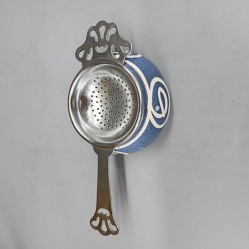 Vintage Brauman Pottery Blue Tea Bag Strainer Drip Bowl England - Etsy