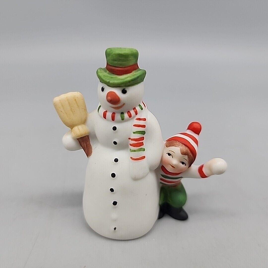 Lefton 1986 Colonial Christmas Village 05829 Brian and Frosty Snowman ...