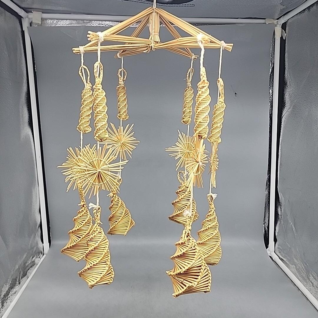 Scandinavian Braided Straw Mobile Swedish Sunburst 13" - Etsy