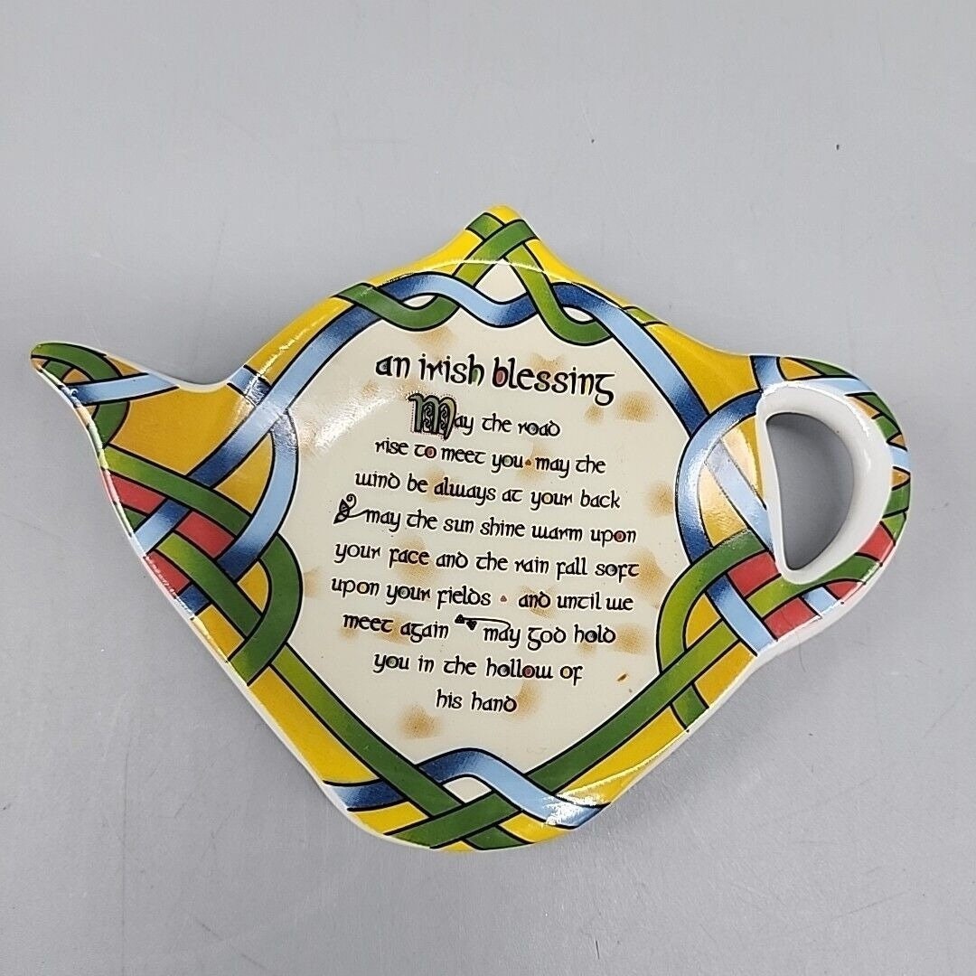 Tea Bag Tidy Holder Tea Pot an Irish Blessing Ceramic - Etsy