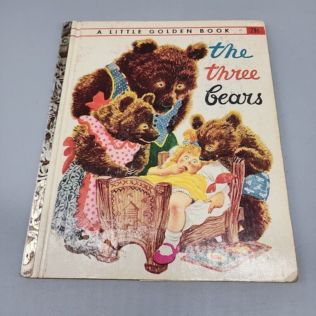 Vintage 1948 Little Golden Book - the Three Bears - 29 Cents *flaws - Etsy