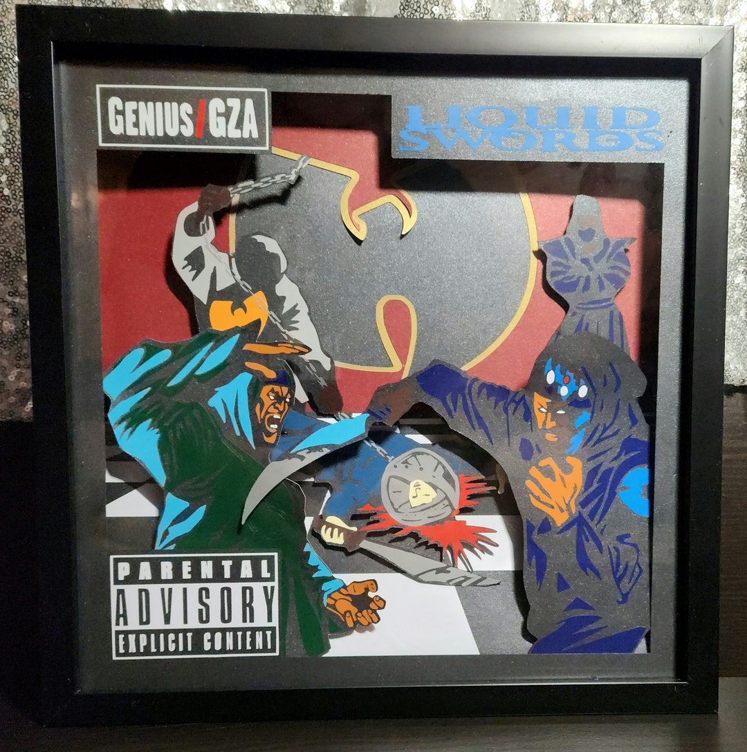 Genius / GZA Liquid Swords Album Cover 12x12in Shadow Box Wu-tang Clan ...