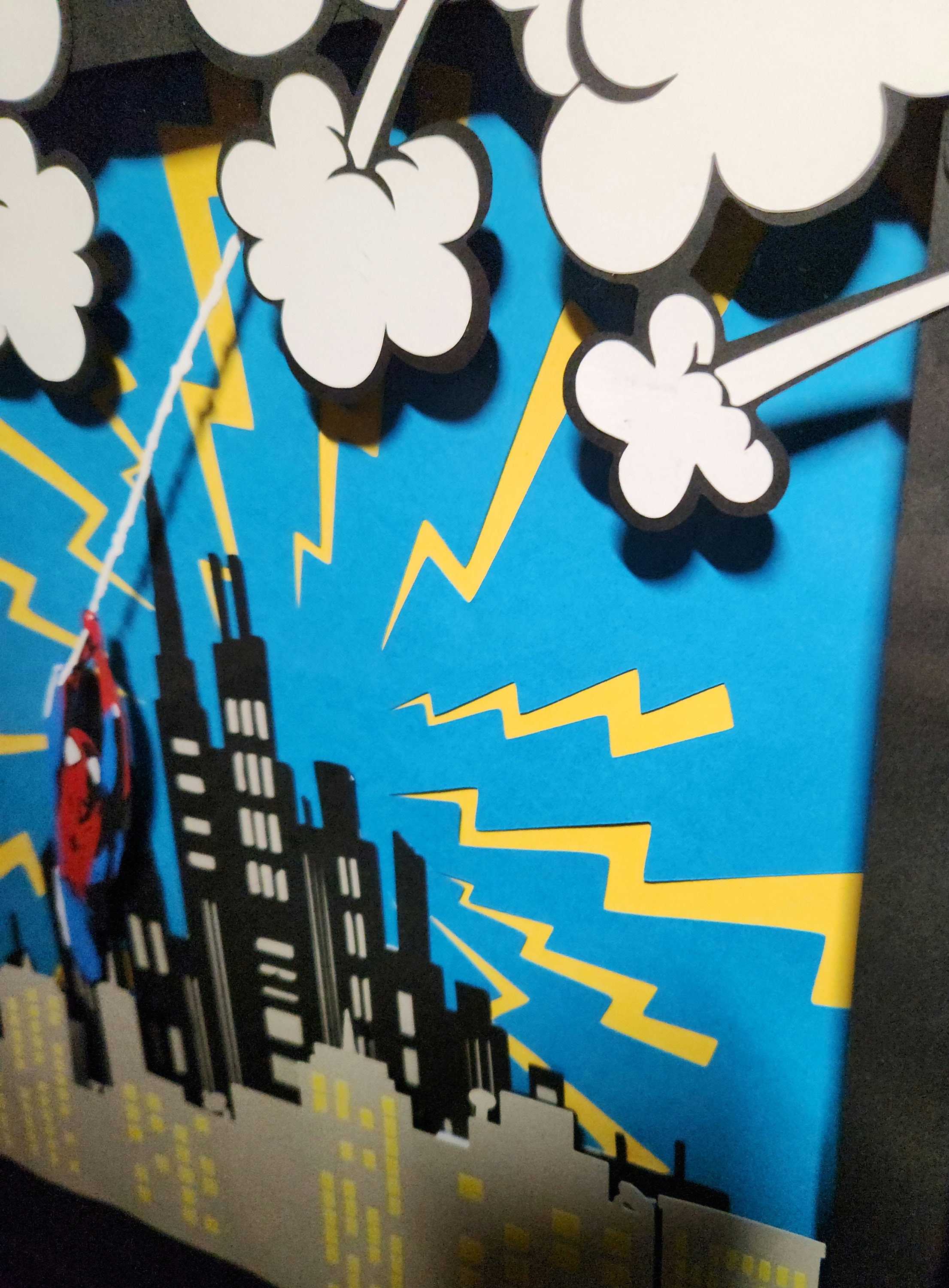 Spider-man 12x12in Shadow Box Spidey Sense - Etsy Canada