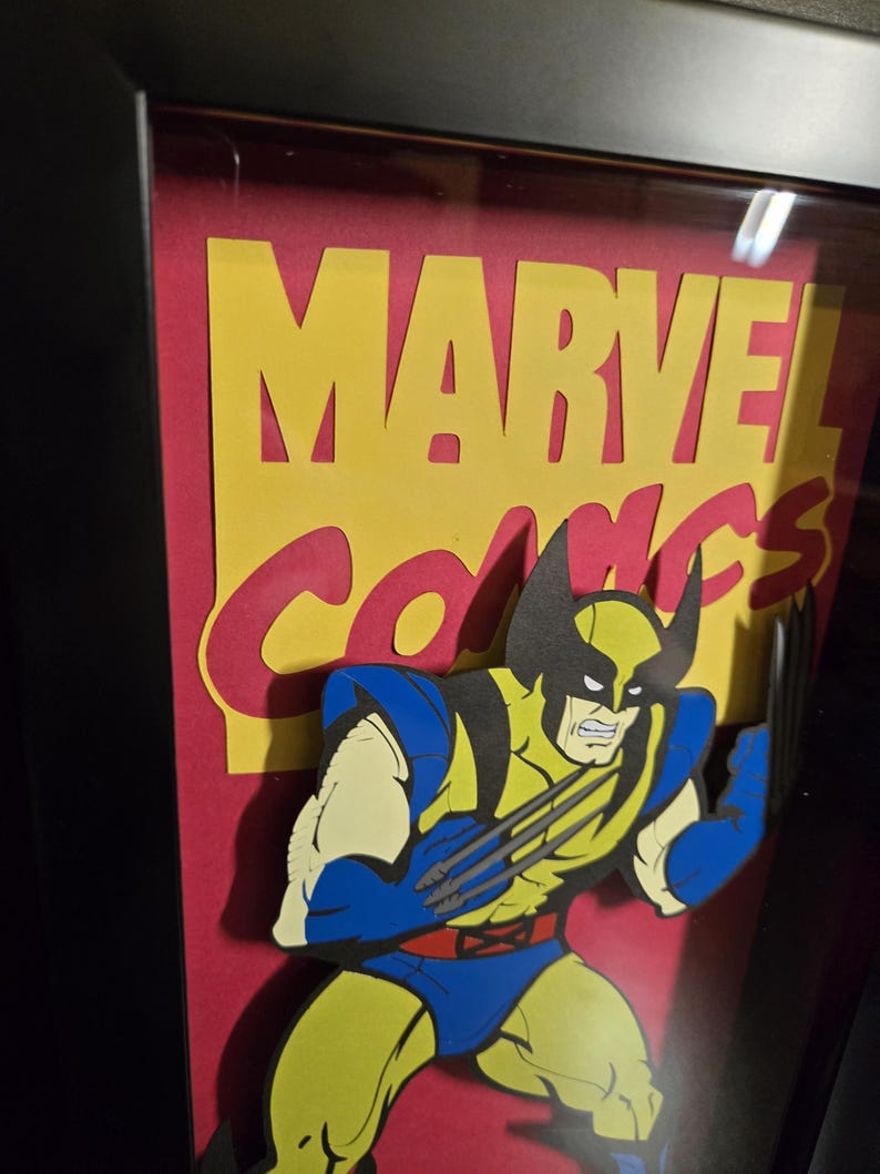 Wolverine Marvel Comics Corner Box X Men 97 6x14 Shadowbox Vinyl on ...