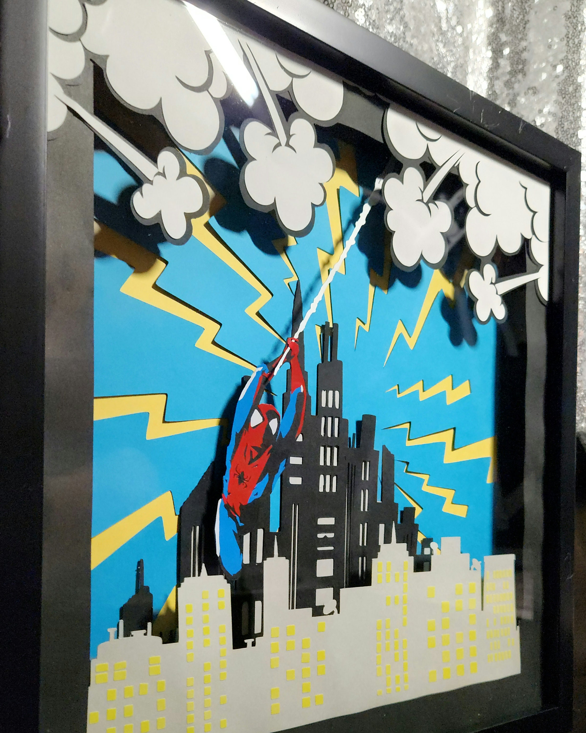 Spider-man 12x12in Shadow Box Spidey Sense - Etsy Canada
