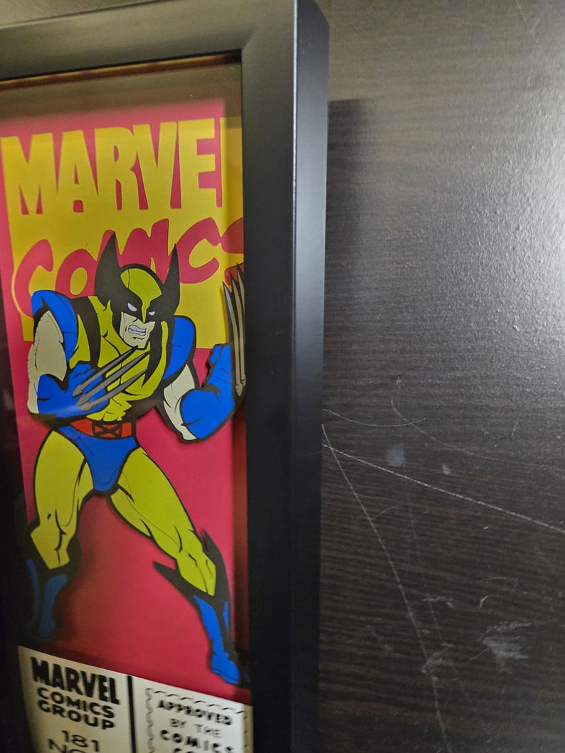 Wolverine Marvel Comics Corner Box X Men 97 6x14 Shadowbox Vinyl on ...
