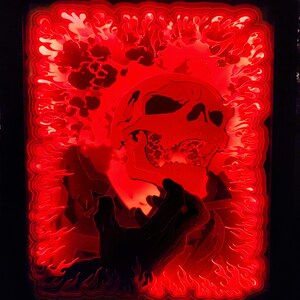 Ghost Rider 8x 10in Shadow Box/light Box Led - Etsy