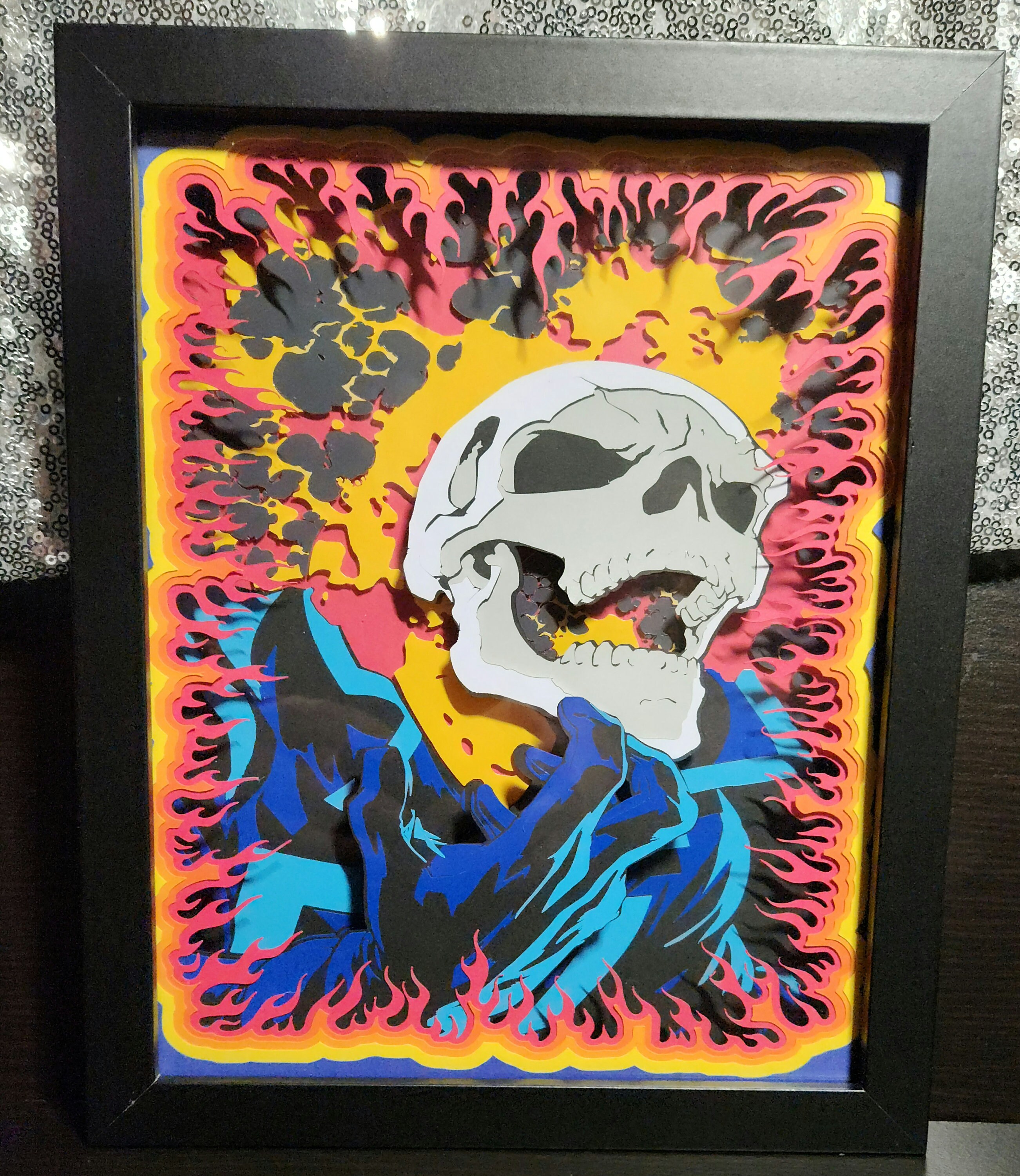 Ghost Rider 8x 10in Shadow Box/light Box Led - Etsy
