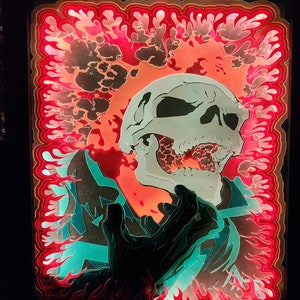 Ghost Rider 8x 10in Shadow Box/light Box Led - Etsy