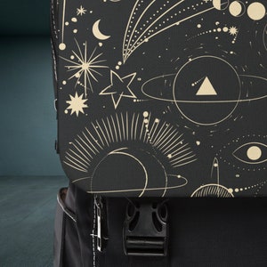 Celestial Moon Phases Unisex Casual Shoulder Backpack Crescent Moons ...