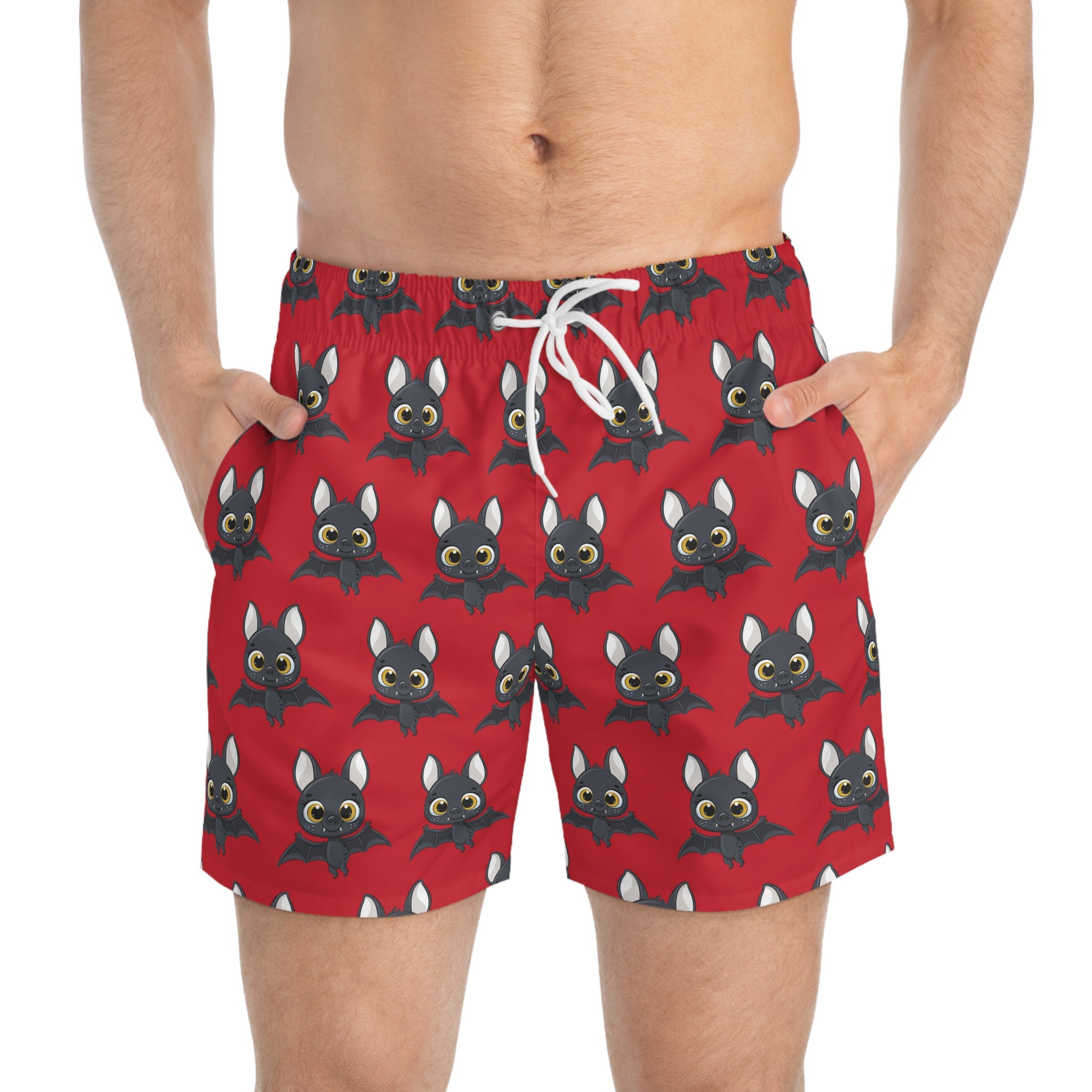 Goth Creepy Cute Bat Swim Trunks AOP - Etsy