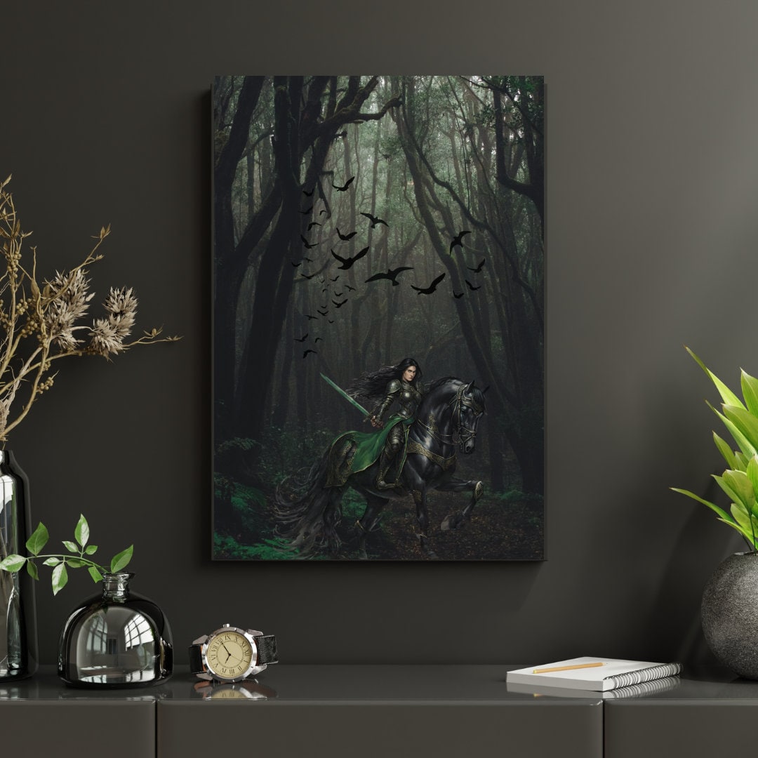 Whimsy Goth Warrior Matte Vertical Wall Art Posters - Etsy