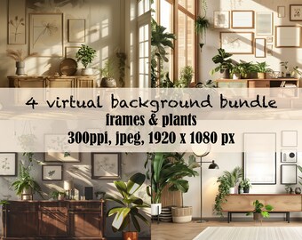 Virtual Background Pack, Professional & Stylish Zoom Backdrops for Home ...