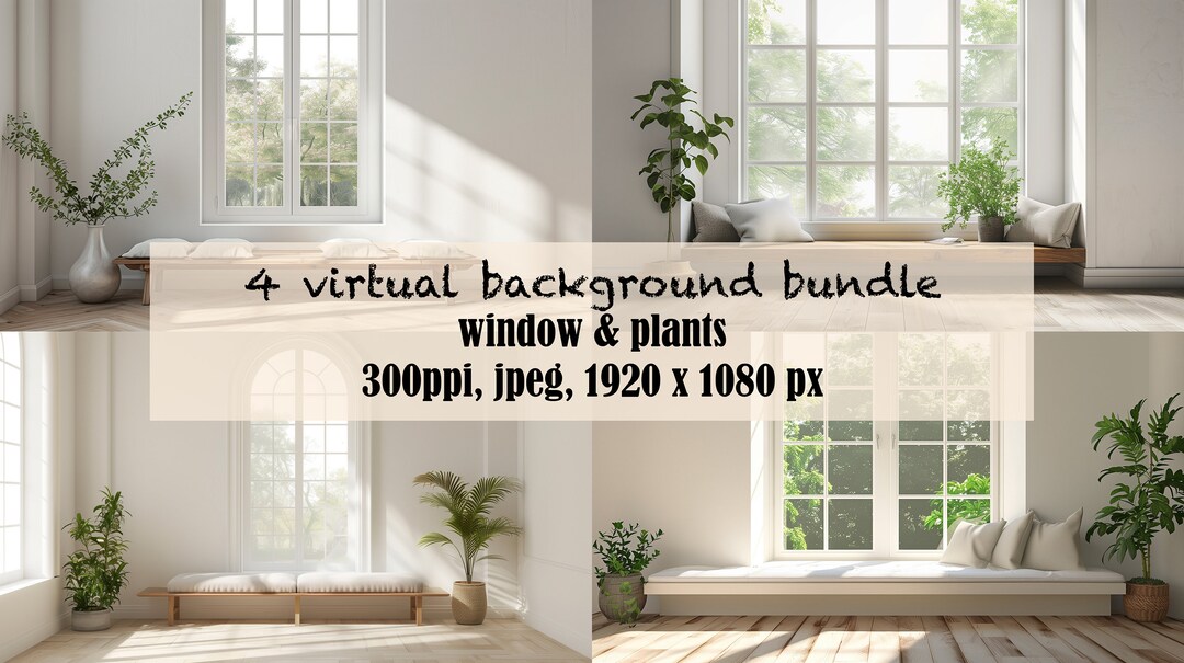 Virtual Background Pack, Professional & Stylish Zoom Backdrops for Home ...