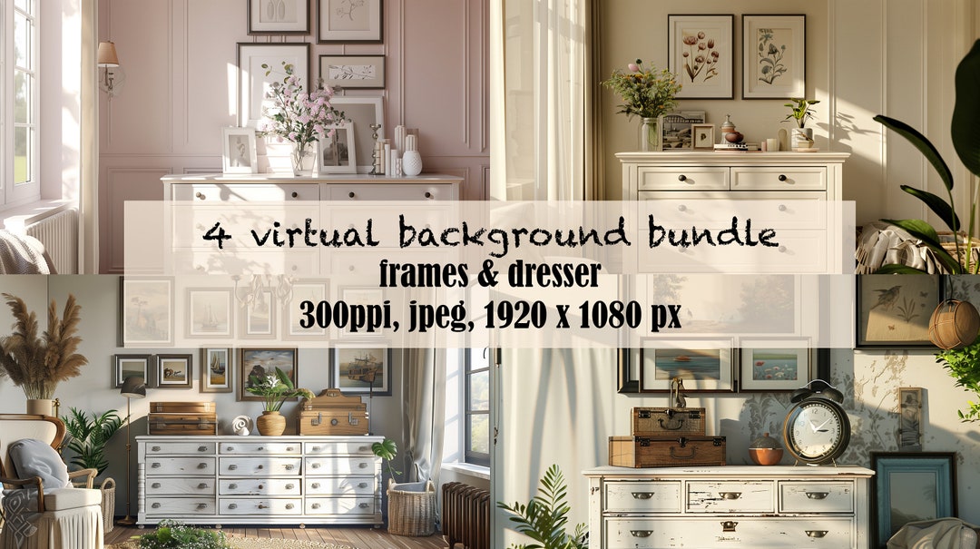 Virtual Background Pack, Professional & Stylish Zoom Backdrops for Home ...