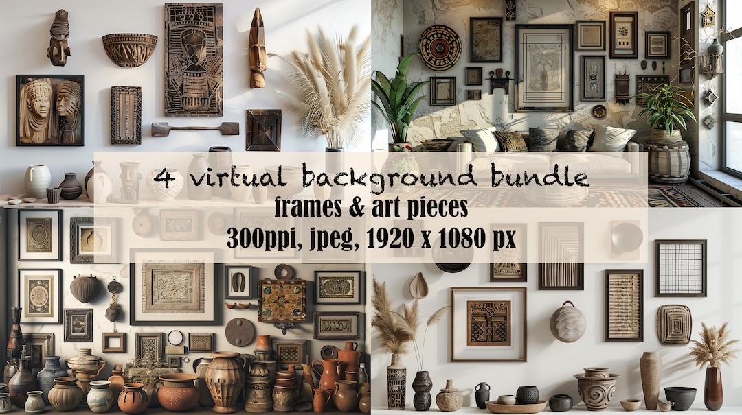 Virtual Background Pack, Professional & Stylish Zoom Backdrops for Home ...