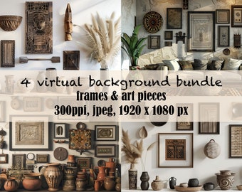 Virtual Background Pack, Professional & Stylish Zoom Backdrops for Home ...