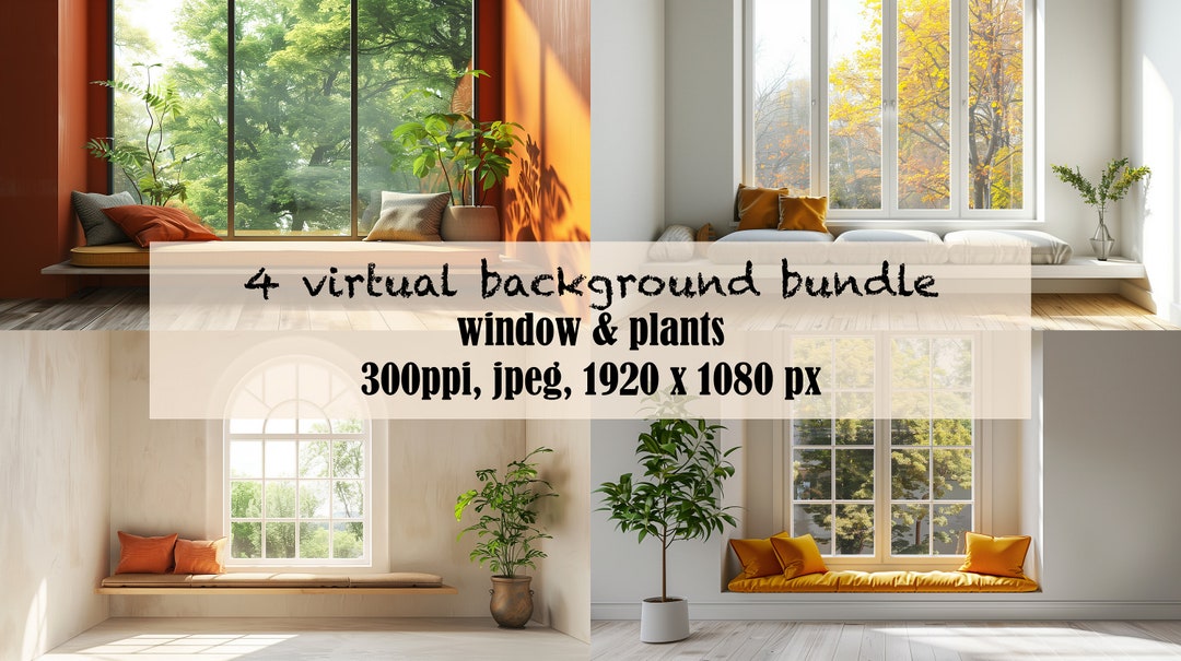 Virtual Background Pack, Professional & Stylish Zoom Backdrops for Home ...