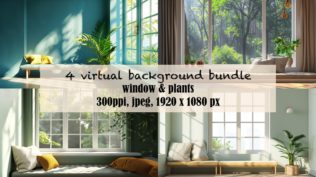 Virtual Background Pack, Professional & Stylish Zoom Backdrops for Home ...