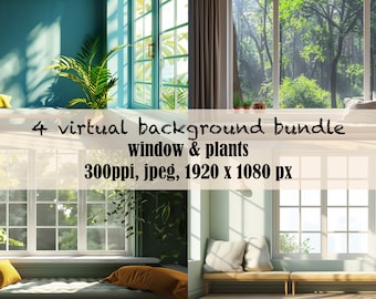 Virtual Background Pack, Professional & Stylish Zoom Backdrops for Home ...