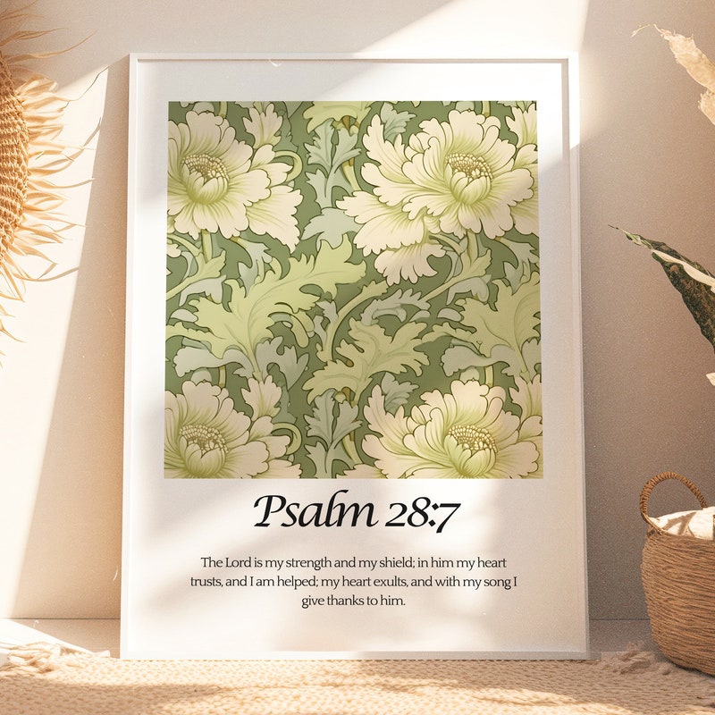 Psalm 28 7 - Etsy