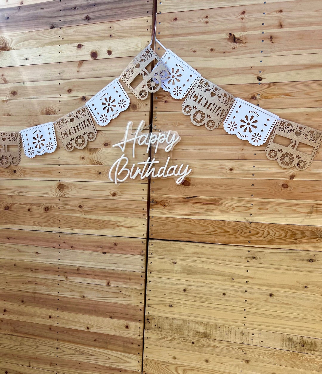 Custom Papel Picado Birthday Decor Garland Fiesta Party Decoration ...