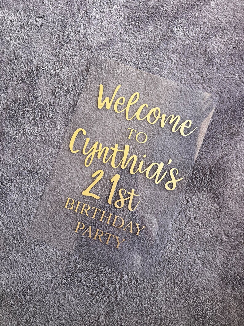 DIY Birthday Sign Vinyl Birthday Banner Party Vinyl for Mirror Birthday ...