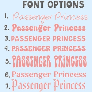 Passenger Princess Mirror Decal Car Sticker Gift for Her Girlfriend ...