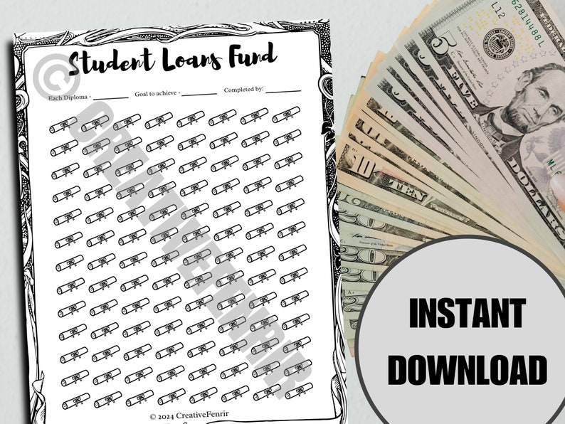 Student Loan Tracker Printable – Debt Payoff Chart (digital Download ...