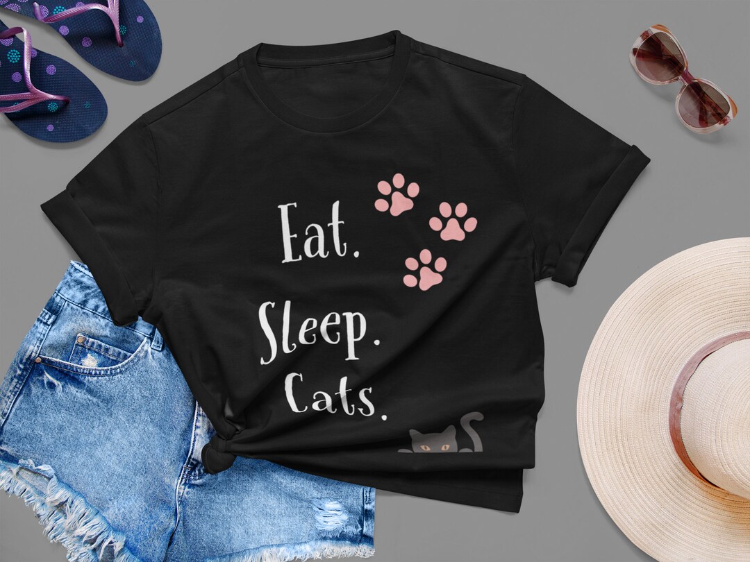 Funny Cat Cat Lovers Tshirt Kitty Gift Love My Kitten Unisex Men's ...