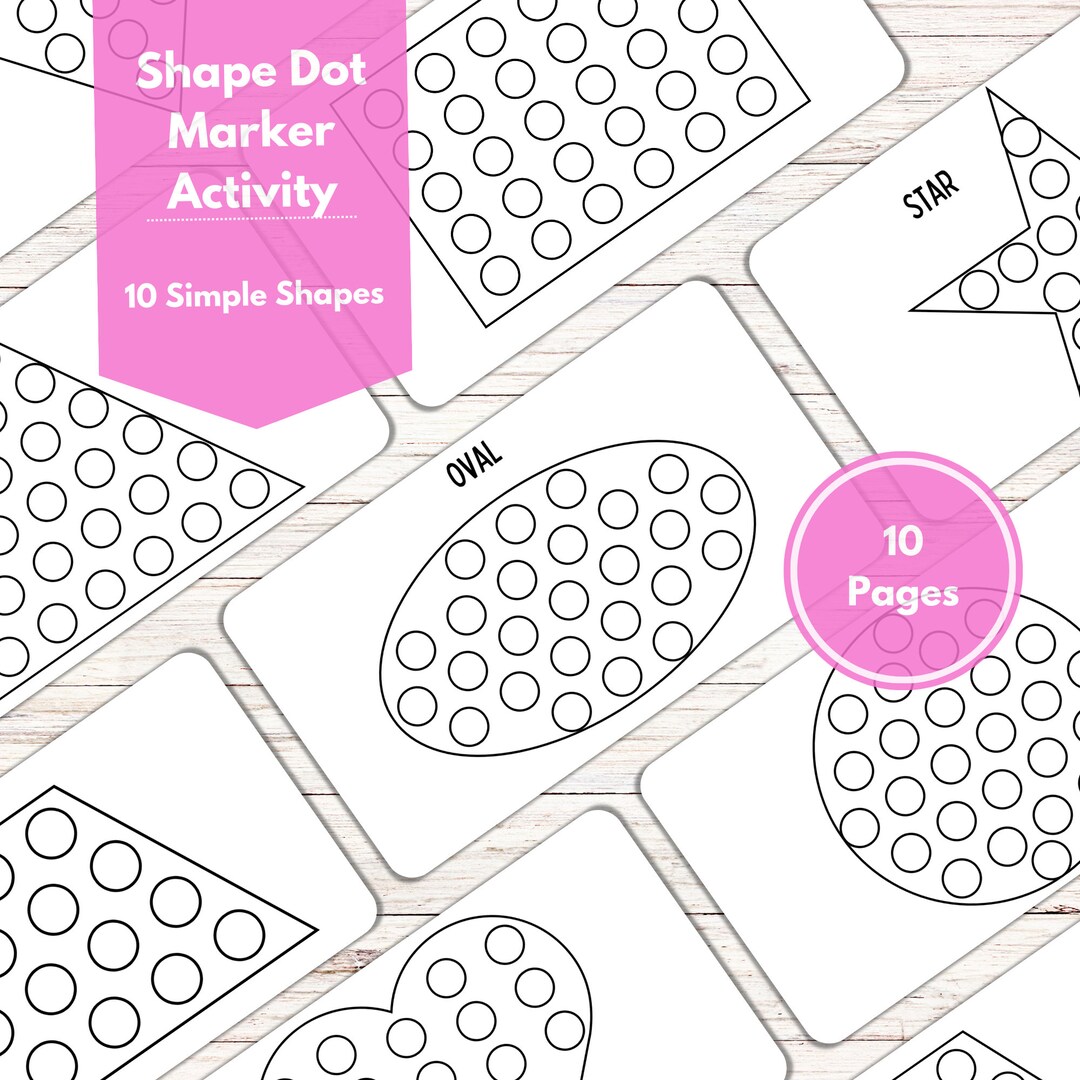 Shape Dot Marker Activity for Toddlers and Preschoolers (digital ...