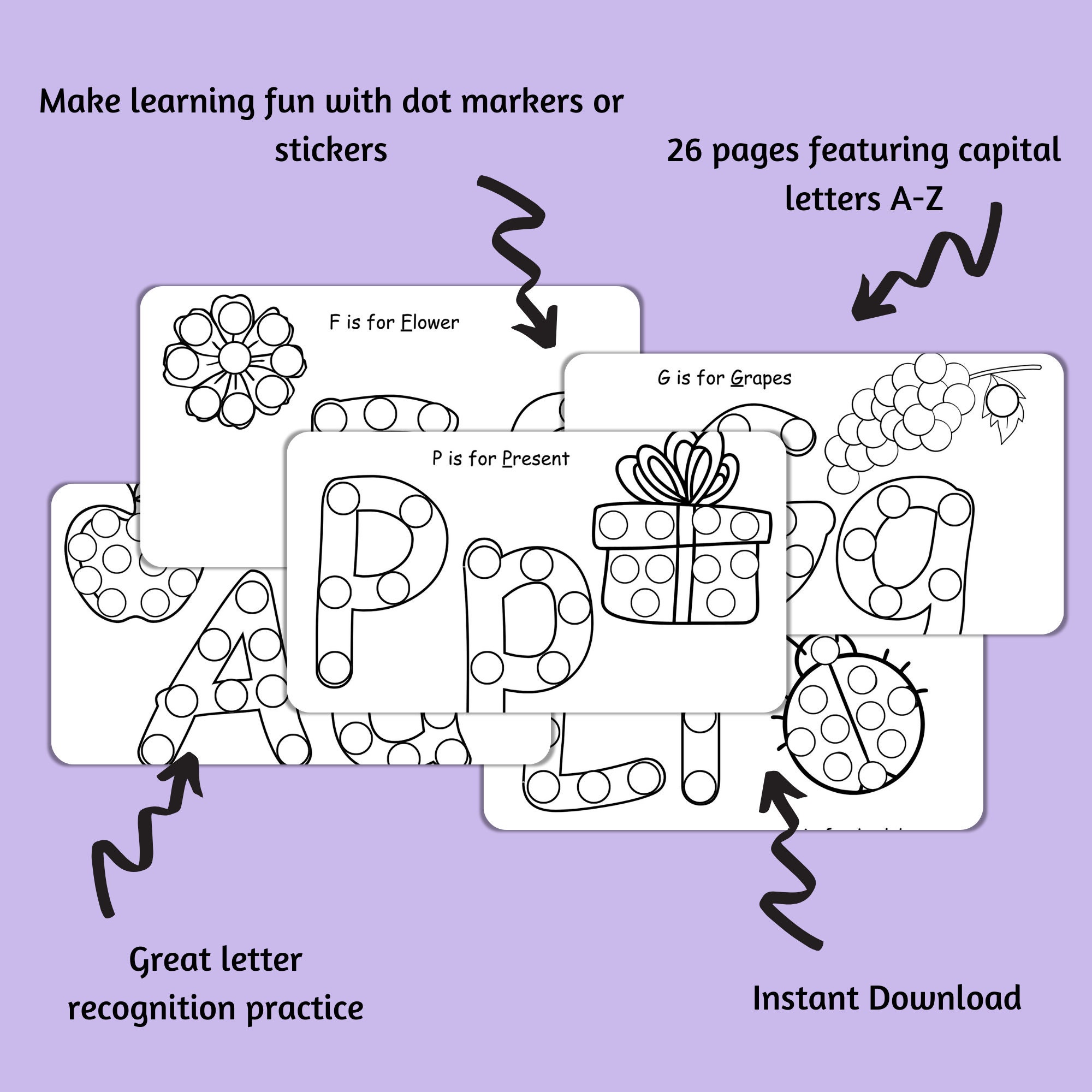 Alphabet Dot Marker Activity, Alphabet Bingo Dauber Activity, Alphabet ...