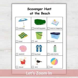 Scavenger Hunt Bundle, Toddler Scavenger Hunts, Printable Scavenger ...