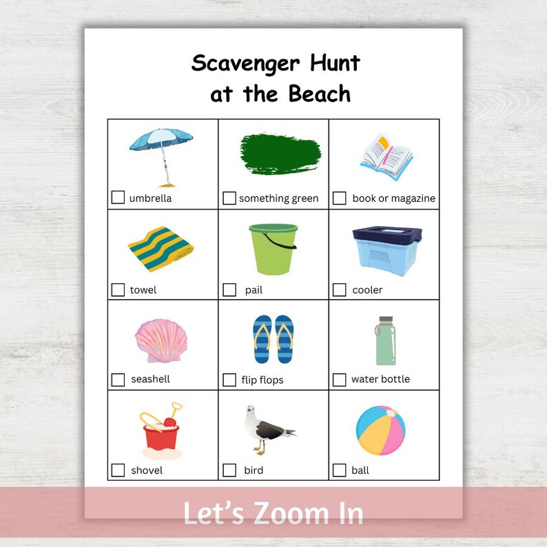 Scavenger Hunt Bundle, Toddler Scavenger Hunts, Printable Scavenger ...