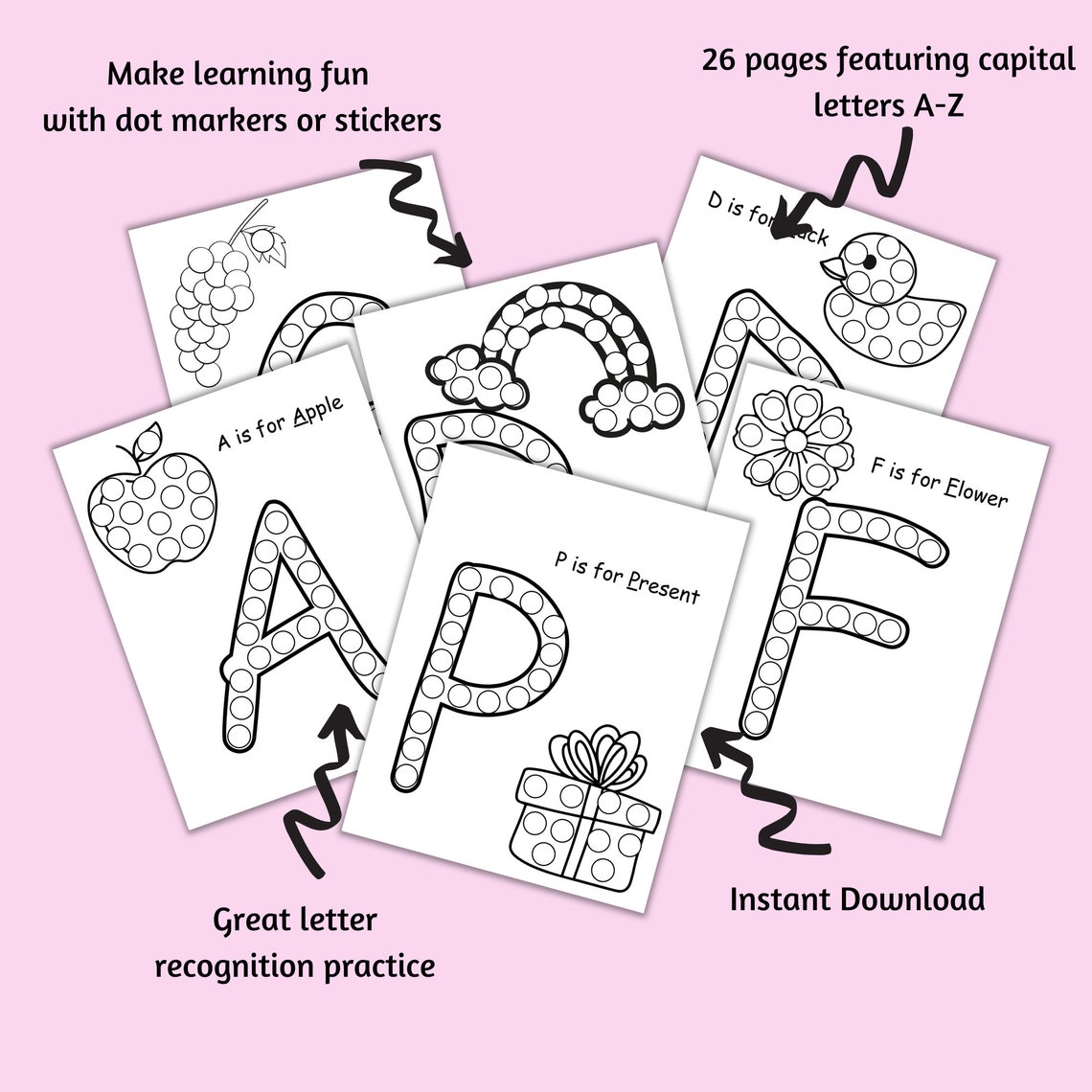 Alphabet Dot Marker Activity, Alphabet Bingo Dauber Activity, Alphabet ...