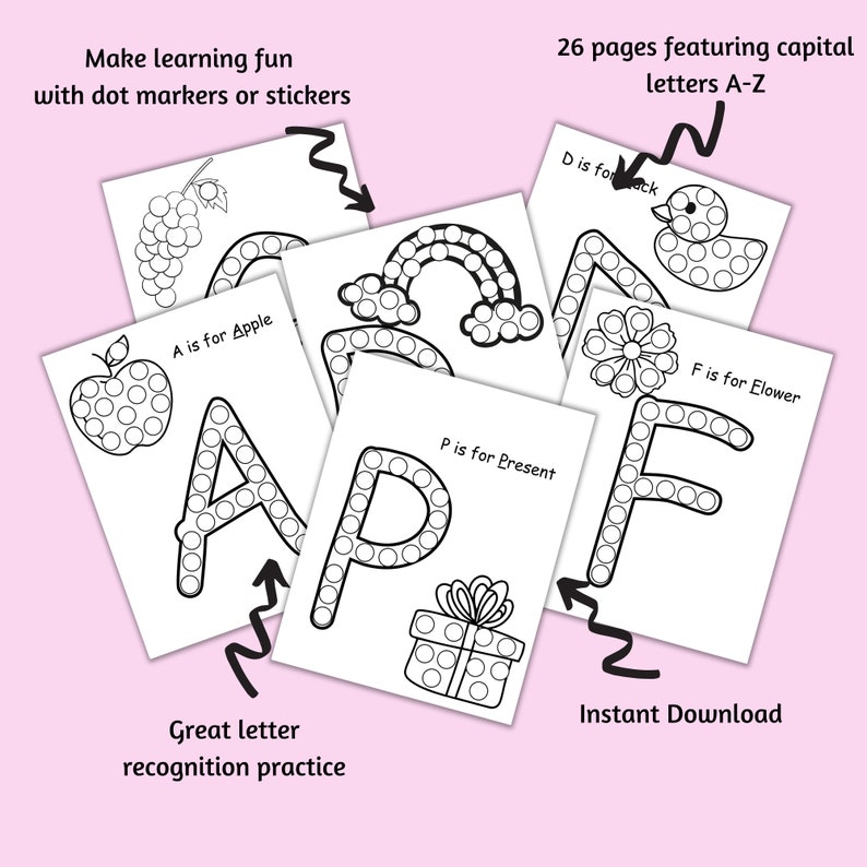 Alphabet Dot Marker Activity, Alphabet Bingo Dauber Activity, Alphabet ...