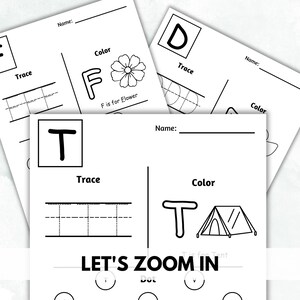 Letter Recognition, Capital Letters, Alphabet Practice, Preschool and ...