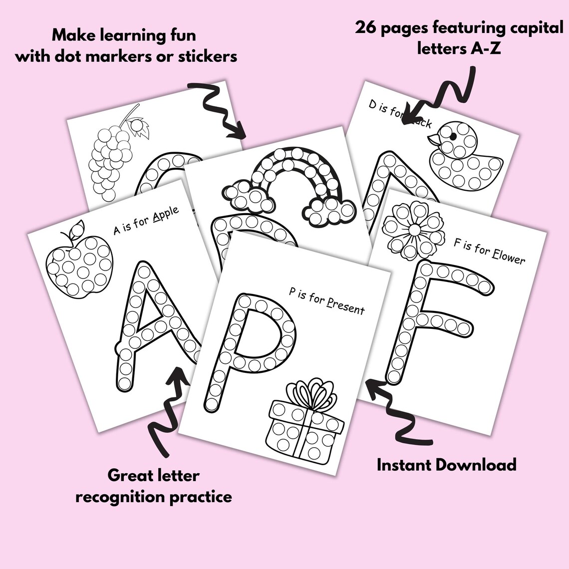 Alphabet Dot Marker Activity, Alphabet Bingo Dauber Activity, Alphabet ...