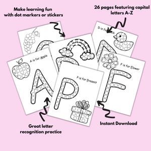 Alphabet Dot Marker Activity, Alphabet Bingo Dauber Activity, Alphabet ...