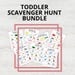 Scavenger Hunt Bundle, Toddler Scavenger Hunts, Printable Scavenger ...