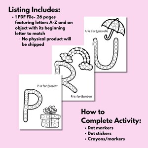 Alphabet Dot Marker Activity, Alphabet Bingo Dauber Activity, Alphabet ...