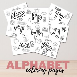 Prek Coloring Bundle, Alphabet Coloring Pages, Number Coloring Pages ...