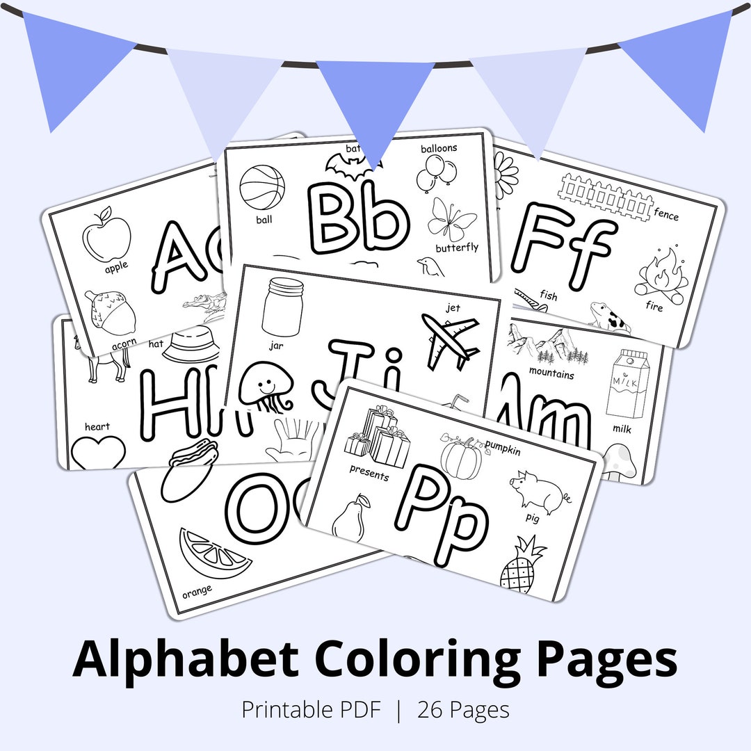 Alphabet Coloring Pages, ABC Coloring Pages, Preschool Coloring Pages ...