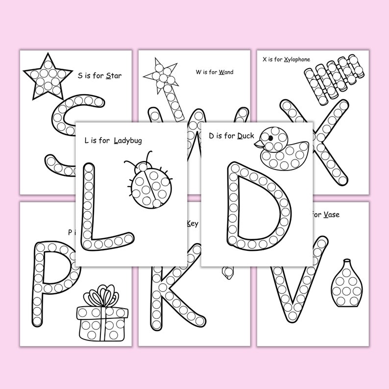 Alphabet Dot Marker Activity, Alphabet Bingo Dauber Activity, Alphabet ...